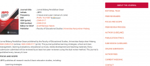 Jurnal Bidang Pendidikan Dasar (JBPD) - PENDIDIKAN GURU SEKOLAH DASAR